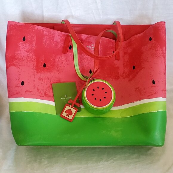 kate spade | Bags | Kate Spade Watermelon Tote Plus Change Purse | Poshmark